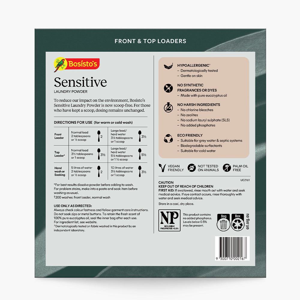 Sensitive Laundry Powder 6kg | Bulk Buy for Sensitive Skin